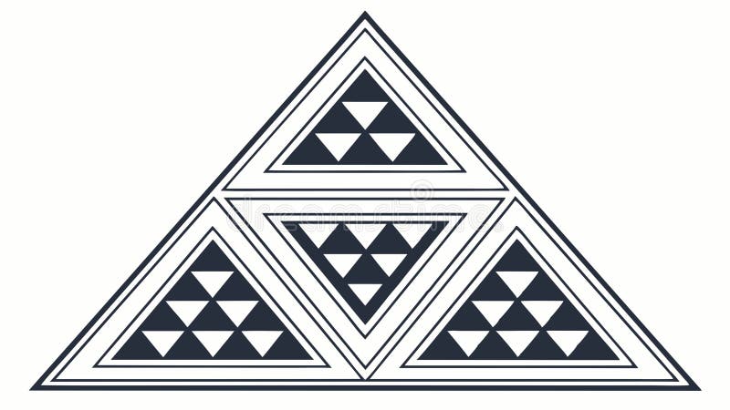 Complex Geometric Triangle Pattern Abstract Modern Design, Vector ...