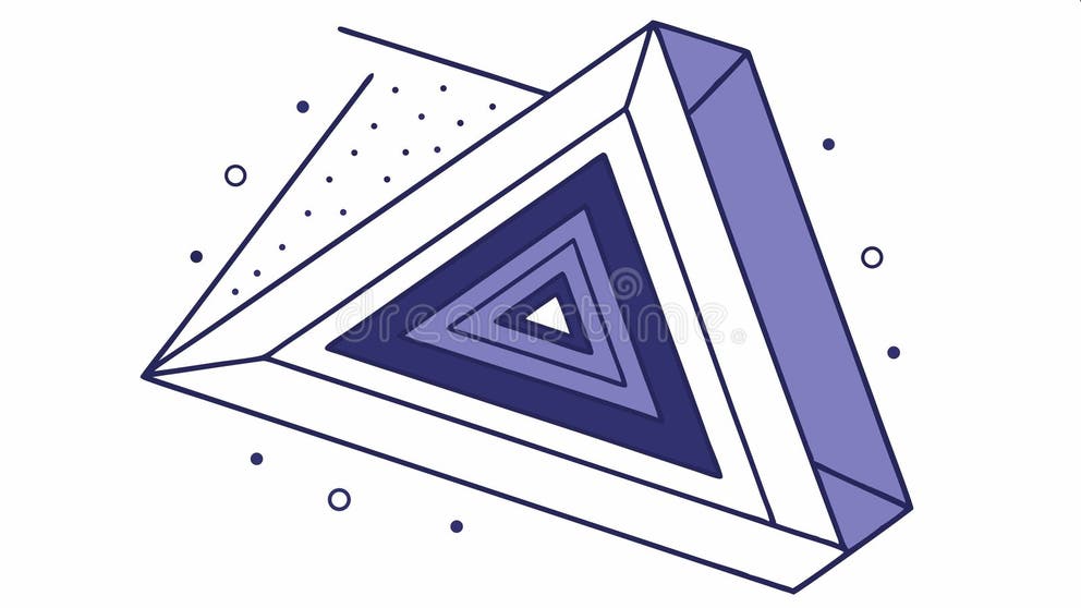 Complex Geometric Triangle Structure with Abstract Patterns Vector ...