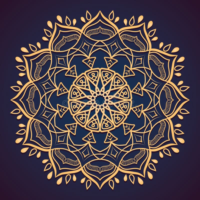 Complex mandala pattern stock vector. Illustration of tribal - 143375994