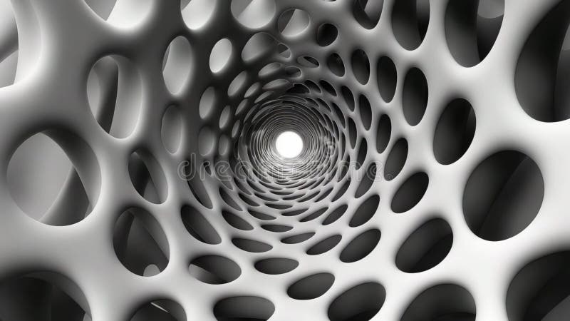 Intricate Hollow Structure with Light at the Center Captured in 4k ...