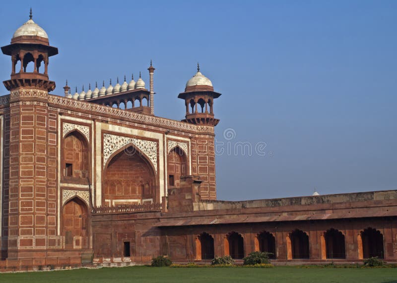 . complex in India s Agra. stock photo. Image of arch - 20715458