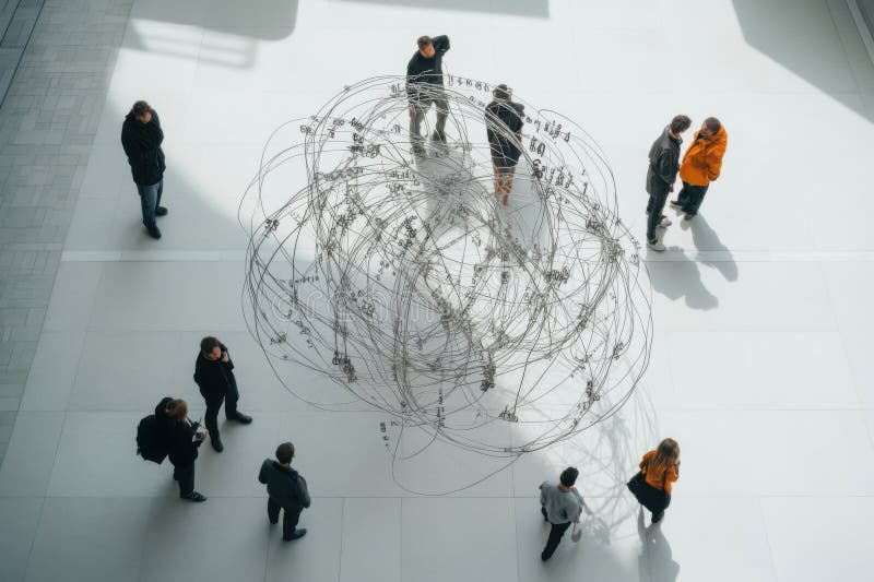 Complex Installation Representing Entangled Numerical Debt Flows in a ...