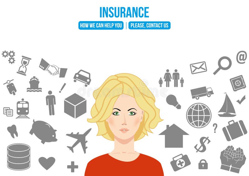 Complex Insurance Design Concept Stock Illustration - Illustration of ...