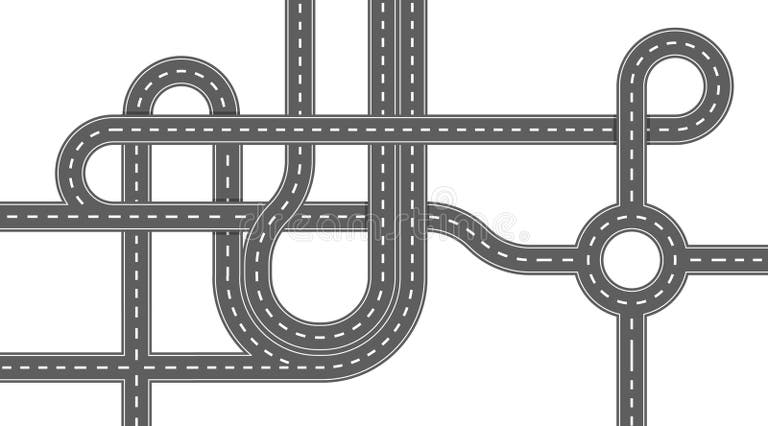 Complex Interconnected Road System with Multiple Junctions and Lanes ...
