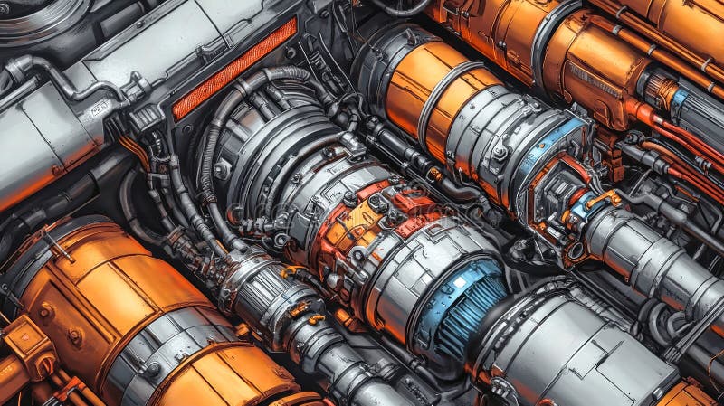 Complex Internal Structure of an Engine Captured in Hyper-realistic ...