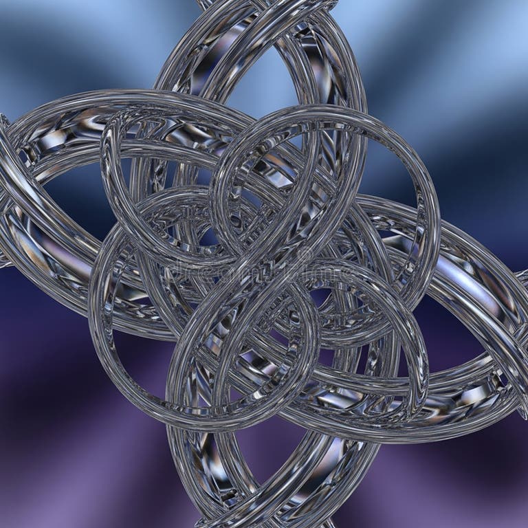 Complex Interwoven Metallic Knot Stock Illustrations – 272 Complex ...