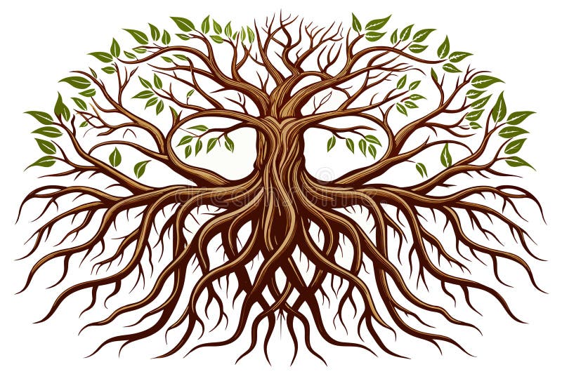 Intricated Roots Stock Illustrations – 7 Intricated Roots Stock ...