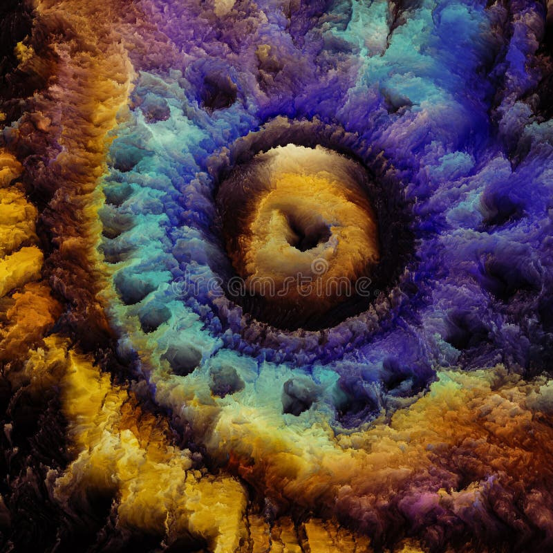 Complex Kinetic Textures stock illustration. Illustration of intense ...
