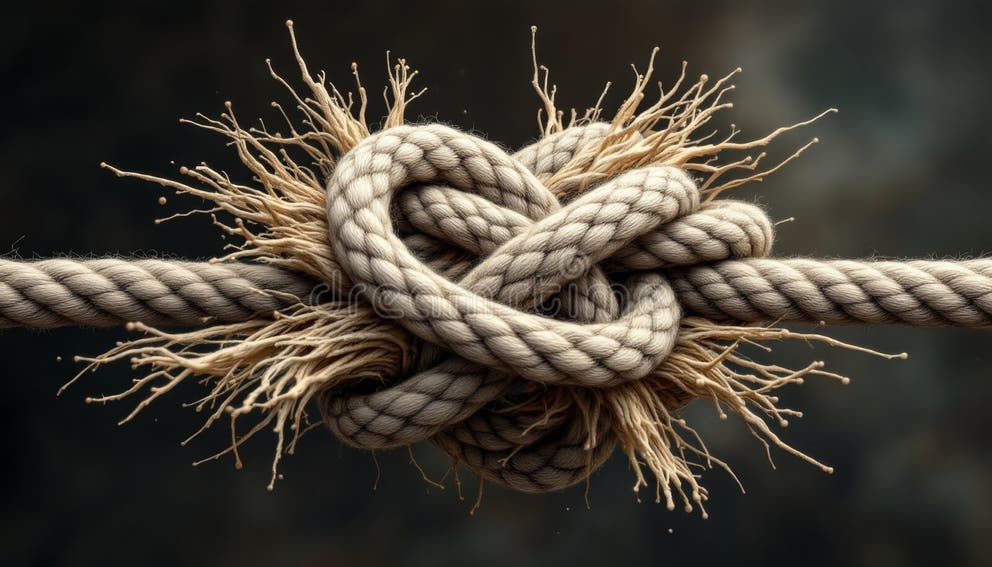 Complex Knot Representing Difficult Challenges and Solutions Stock ...