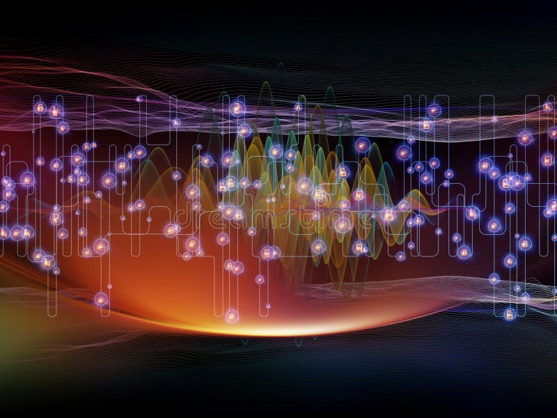 Complex Light Wave stock illustration. Illustration of reality - 146139184