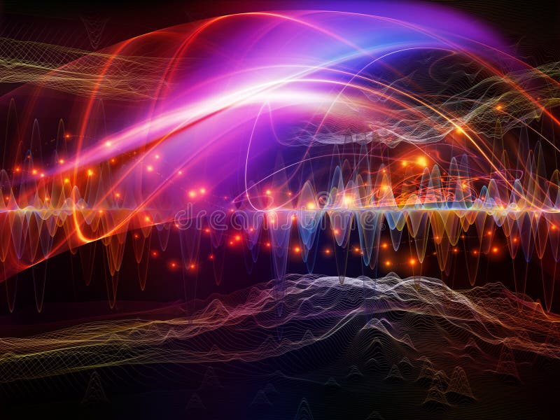 Complex Light Wave stock illustration. Illustration of development ...