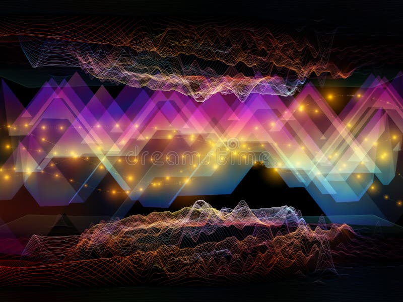 Complex Light Wave stock illustration. Illustration of rendering ...
