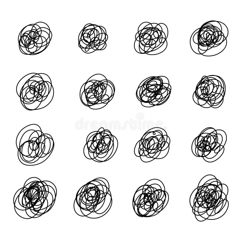 Complex Line. Complicated Way. Messy Ball Concept. Loading Idea Vector ...
