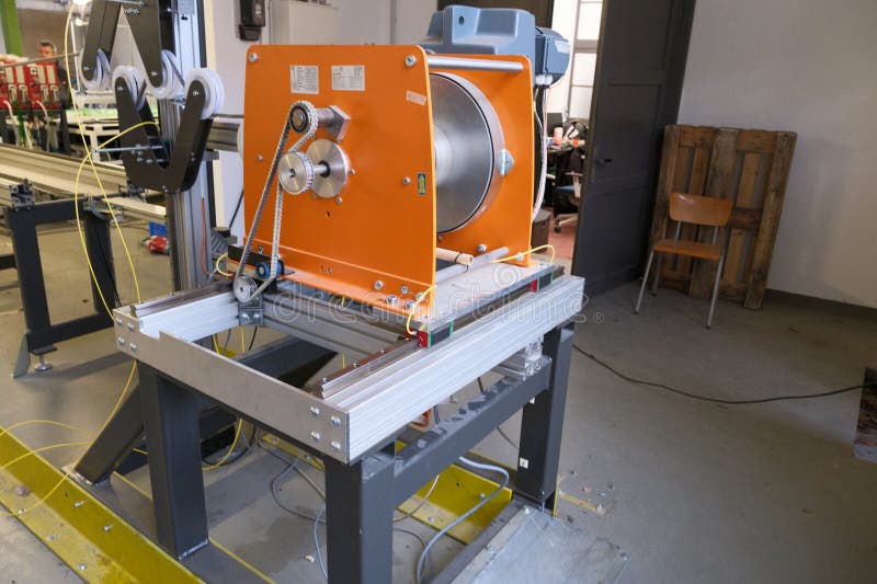 A Complex Machine Stands in a Factory Hall Stock Photo - Image of ...