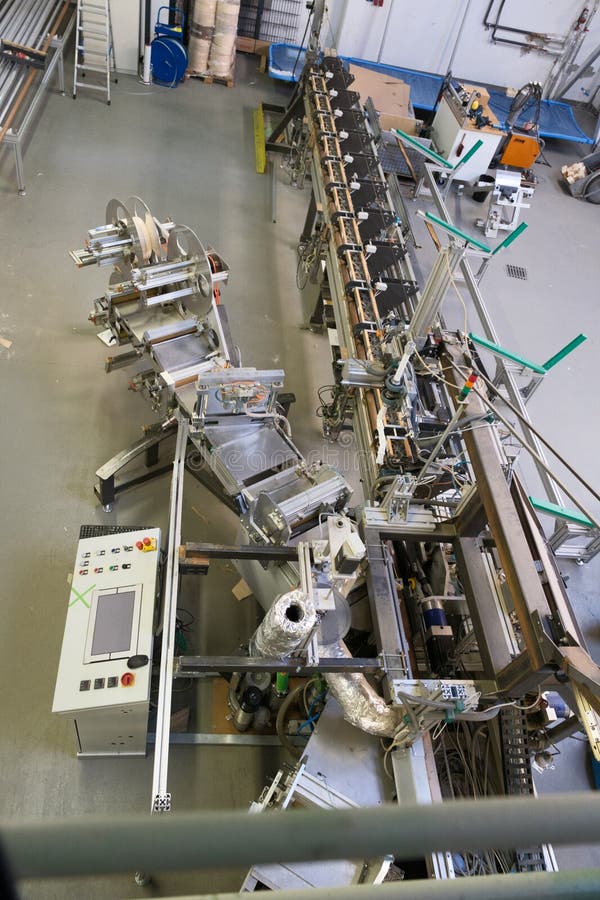 A Complex Machine Stands in a Factory Hall Stock Image - Image of ...