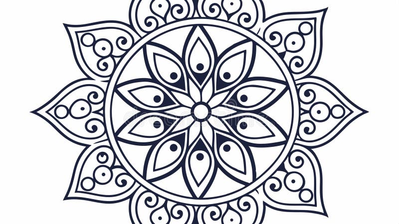 Complex Mandala Design. Abstract Spiritual Pattern Vector. Vector ...