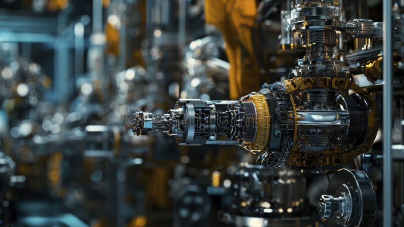Complex Mechanical Component in Industrial Background Stock ...