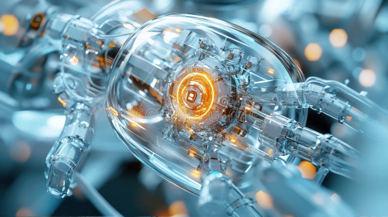 A Complex Mechanical System with Transparent Components, Revealing a ...