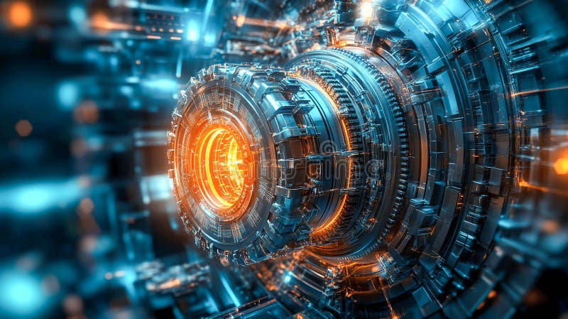 The Complex Mechanism Consists of Many Gears and Metal Structures Stock ...