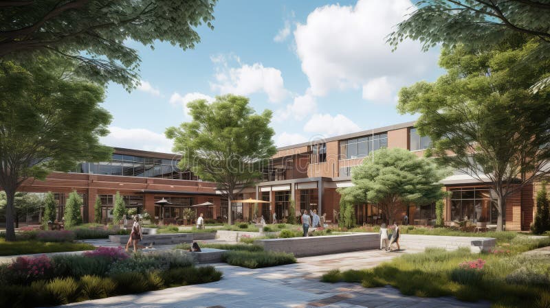 Complex Medical Office Building Exterior Stock Photo - Image of office ...