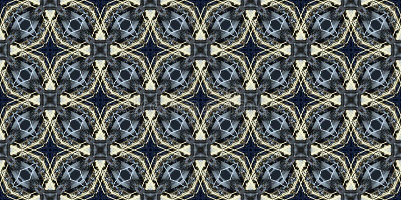 Complex Metal Plates Elements Seamless Abstract Pattern Stock Image ...