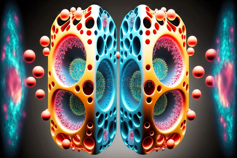 Complex Microbiological Process of Cell Division with Formation of Two ...