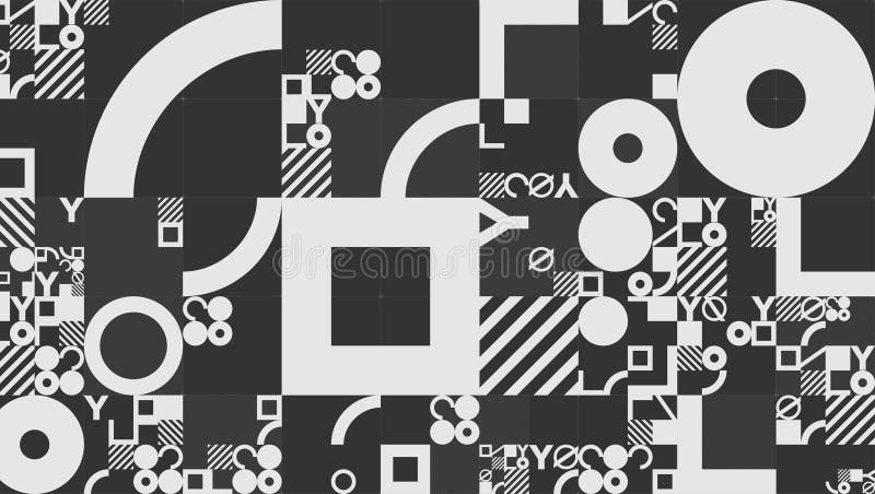 Complex Modern Geometric Pattern. Abstract Tech Backgrounds. Stock ...