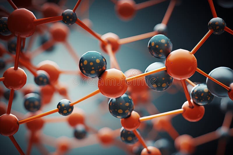 Complex Molecular Structure Cell. Generate Ai Stock Photo - Image of ...