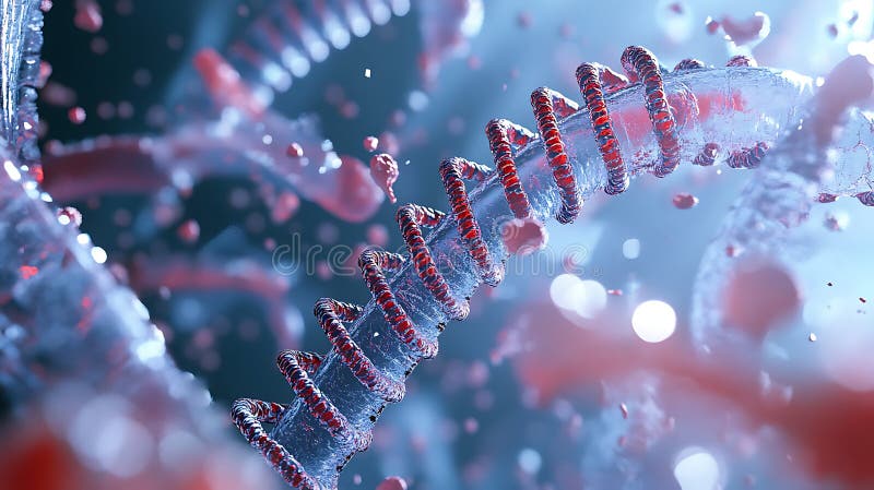 Complex Molecular Structure Illustration Stock Illustration ...