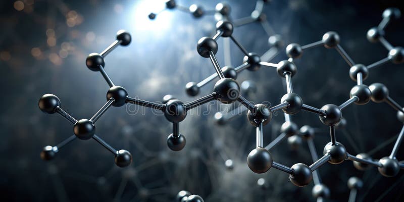 A Complex Molecular Structure Intricate Network of Atoms Bonded ...