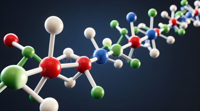 Complex Molecular Structure Rendered in a Soft Clay Animation Style ...
