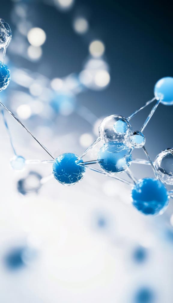 Complex Molecular Structures and Bonds Illustrated in Abstract ...