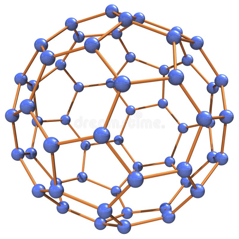 Highly complex molecule stock illustration. Illustration of chemical ...