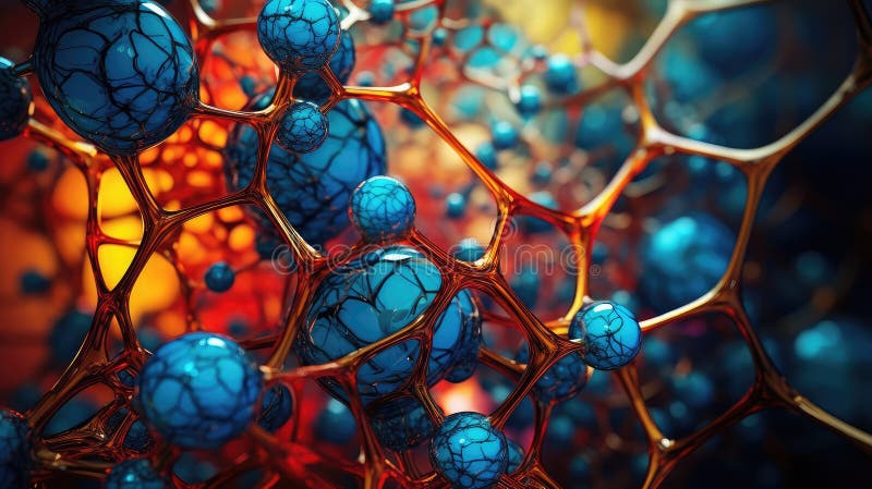 Complex molecule texture stock illustration. Illustration of structure ...