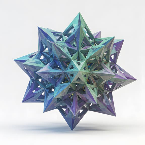 Abstract Geometric Star Object Stock Illustration - Illustration of ...