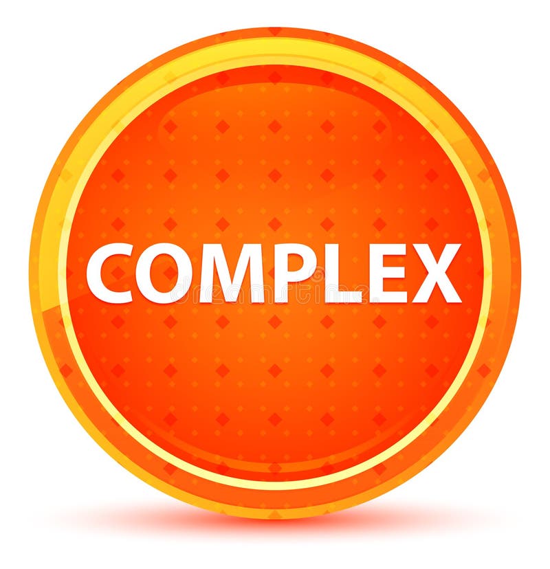 Complex Natural Orange Round Button Stock Illustration - Illustration ...