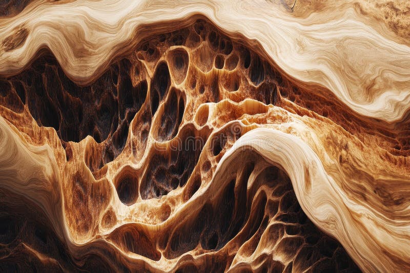 Complex Natural Patterns and Textures of the Wooden Surface Stock Photo ...