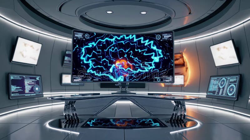 Complex Network Activity Displays on a Large Screen in Advanced Command ...