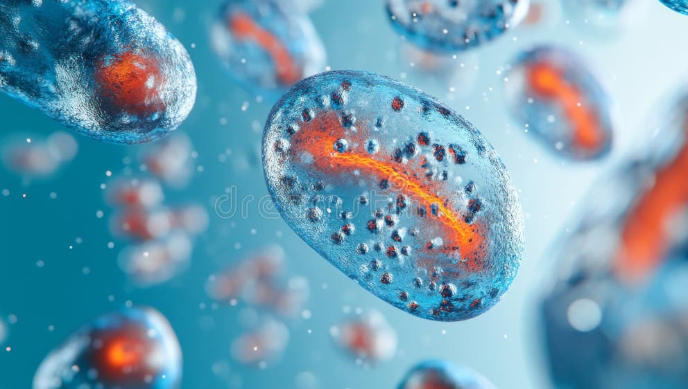 A Complex Network Contains Rod-shaped Bacteria Visible Under a ...