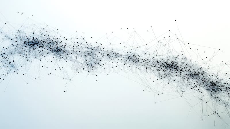 Intricate Visualization Big Data Machine Learning Complex Neural Network Cyberspace Stock Photos ...