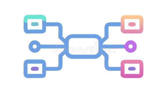 Complex Network Diagram, Illustrating Interconnected Systems, Data ...