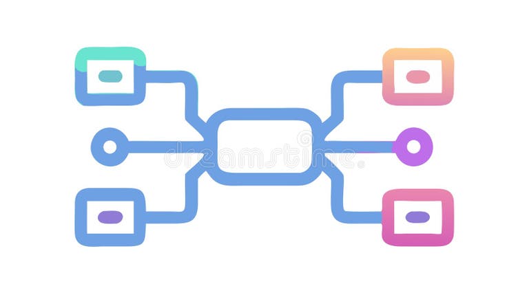 Complex Network Diagram, Illustrating Interconnected Systems, Data ...