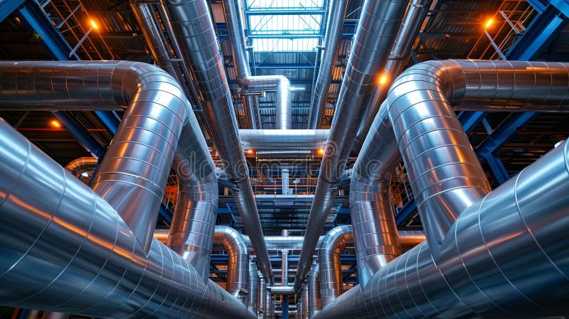 A Complex Network of Industrial Pipes and Structures, Seen from a Low ... A Complex Network of Industrial Pipes and Structures, Seen from a Low ...