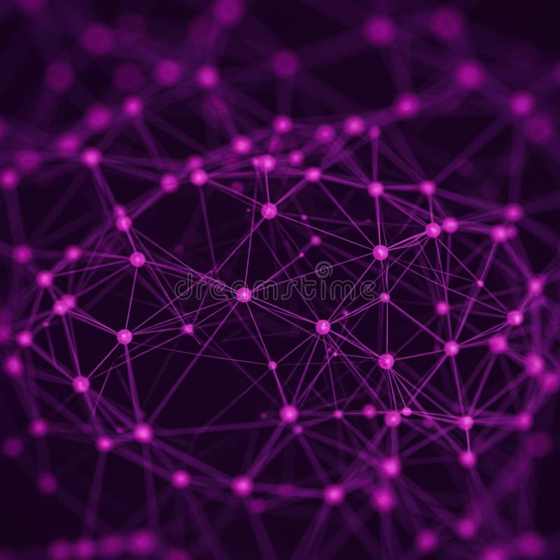 A Complex Network of Interconnected Nodes and Lines Creates a Web-like ...