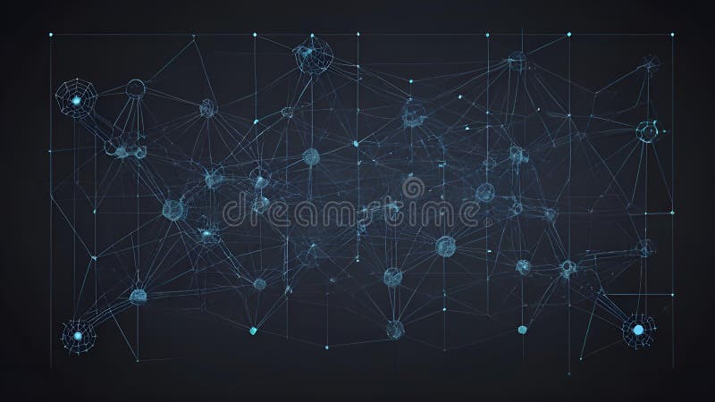 Structured Network stock illustration. Illustration of insight - 370826537