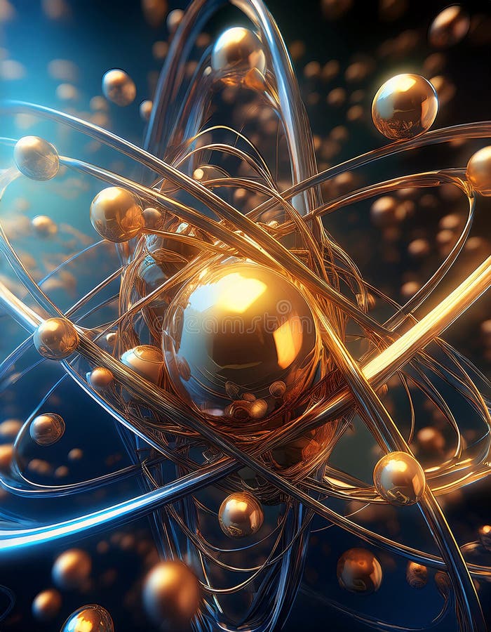 A Complex Network of Interconnected Spheres and Lines, Representing a ...