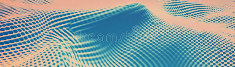 Complex Network of Intersecting Curved Lines with Halftone Textures on ...