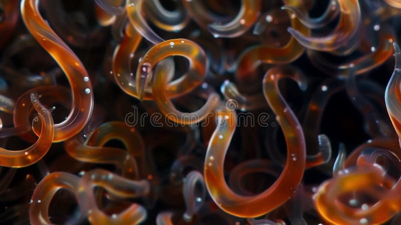 A Complex Network of Intertwined Spirochetes a Type of Protozoan Known ...