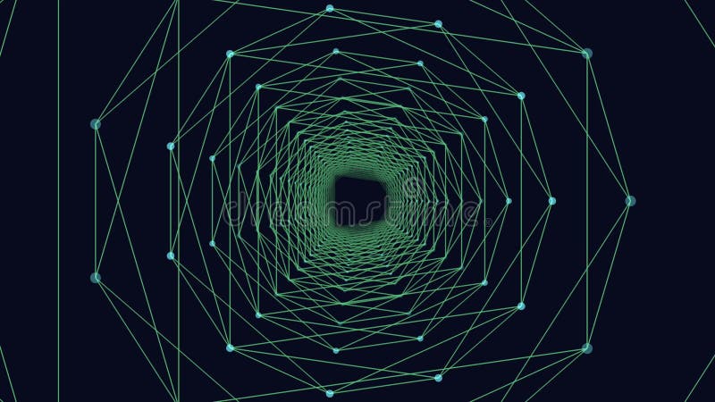 Complex Network of Lines and Dots Representing a Web Pattern Stock Footage - Video of ...