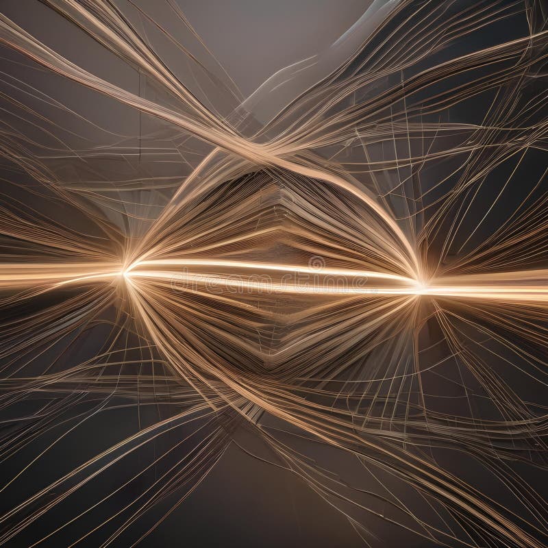 A Complex Network of Lines and Shapes Pulsating with Movement and ...